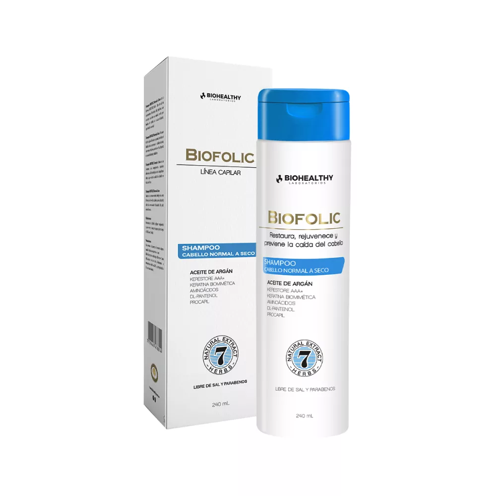 Biofolic Shampoo Cabello Normal a Seco 240ml | PharmaSkin