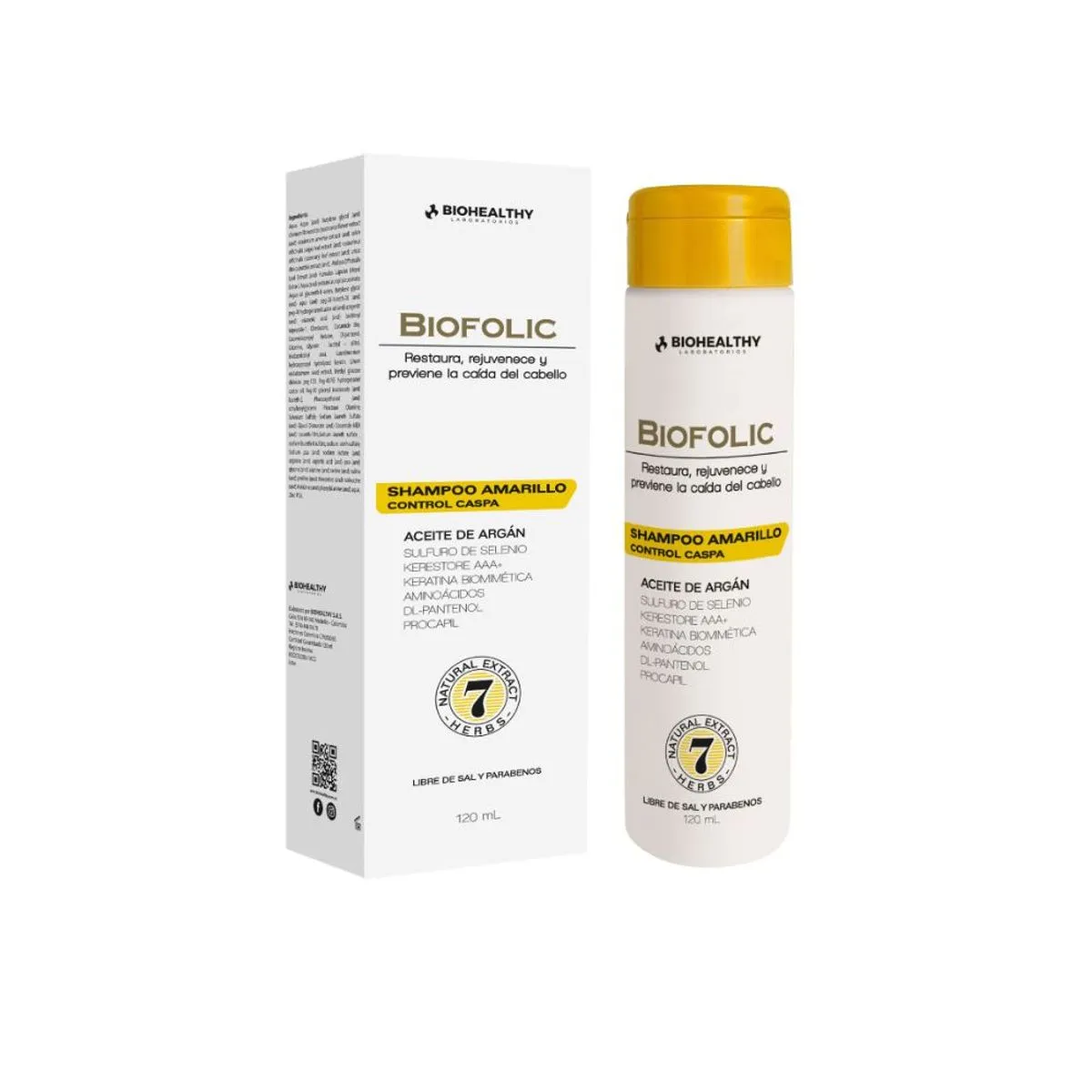 Biofolic Tratamiento Dermatitis Seborreica Amarillo 120ml | PharmaSkin